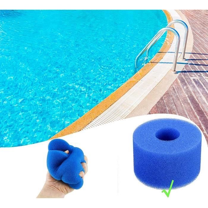 AJW-Lot de 6 cartouches filtrantes en mousse pour piscine Intex Type S1 ...