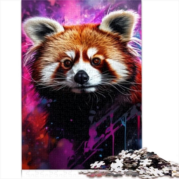 Puzzles Artistiques Pour Adultes, 500 Pièces, Panda Roux ColoréPuzzle ...
