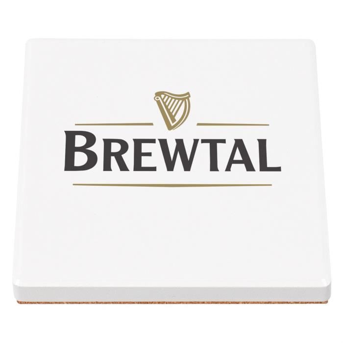 Sous Verre Céramique (1 unité) Brewtal Bière Brune Bar Stout Irlande ...