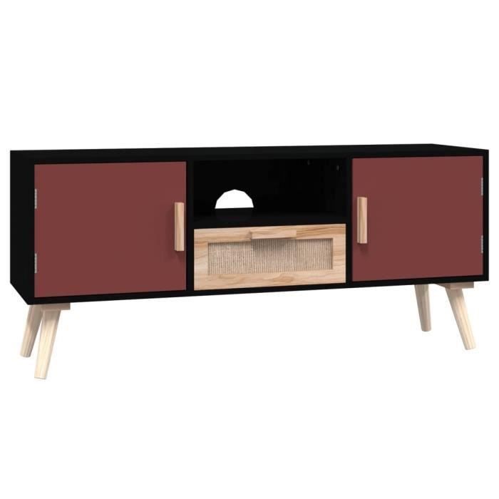 MAD Meuble TV avec portes 105x30x45 cm bois d'ingénierie - M3033 ...
