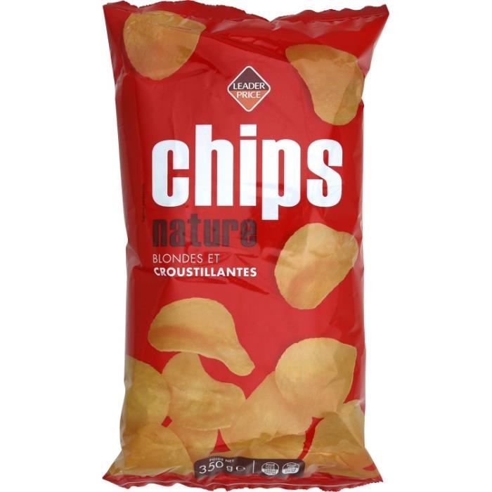 Chips nature 350g Leader Price - Cdiscount Au quotidien