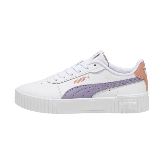 Basket à Lacets Puma Carina 2.0 Jr - Puma Blanc Pale Plum Puma blanc ...