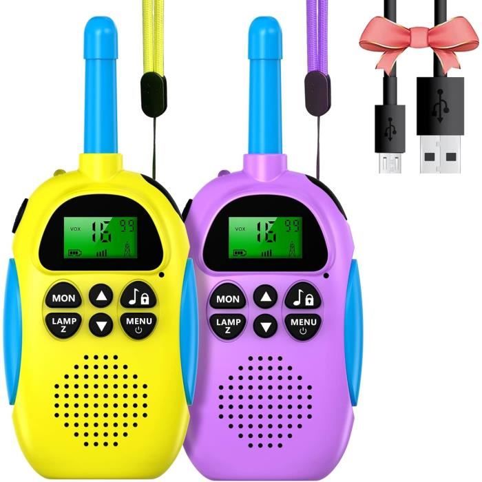 Talkie Walkie Enfants Rechargeable,Toki Walki Enfant Longue Portée,16 ...