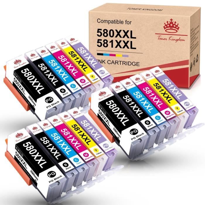 Cartouche Compatible pour PGI 580 PGI580 PGI-580 PGI-580XXL PGI-580XL ...