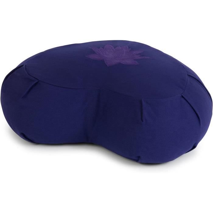 Lotus Crescent Zafu Pouf De Méditation Avec Housse En Coton Motif ...