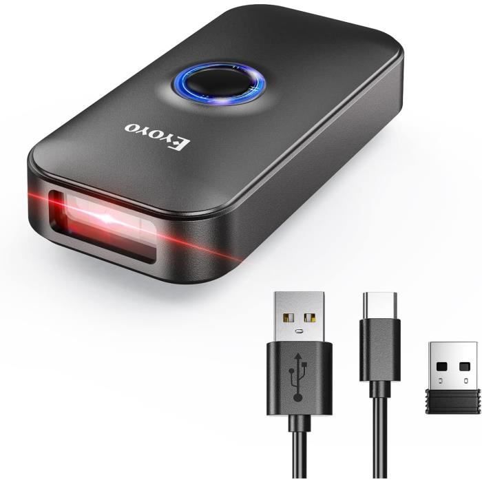 Mini Barcode Scanner Bluetooth 2D 3 En 1 Usb Wired-2.4G Wireless ...