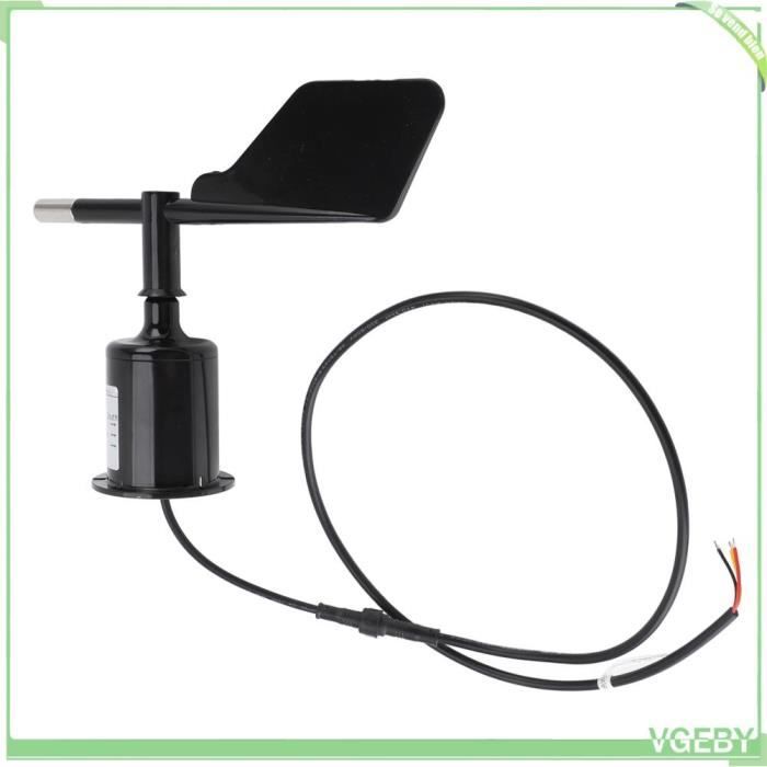 Capteur de Direction du Vent - V GEBY - Anémomètre Précis - Construction ABS - 360 Degrés - IP64 ...