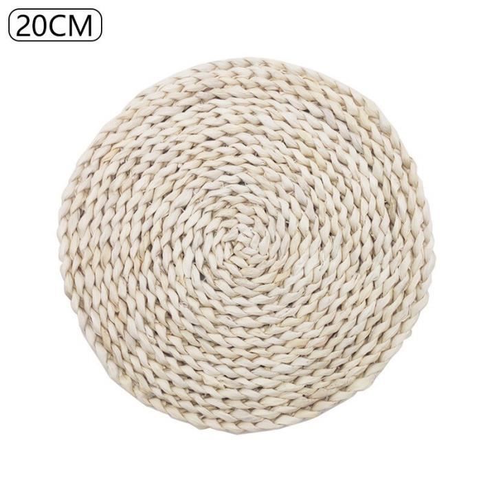 20 cm-corn husk-Napperon de Table en jacinthe, antidérapant, de haute ...