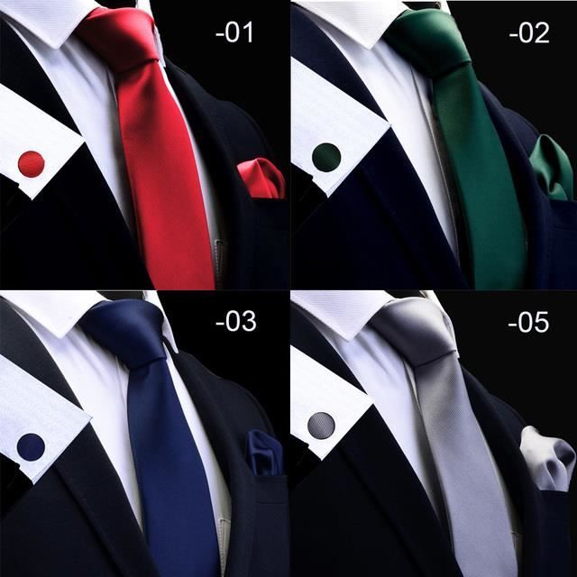La cravatte,11--Ricnais Ensemble de boutons de manchette pour homme ...