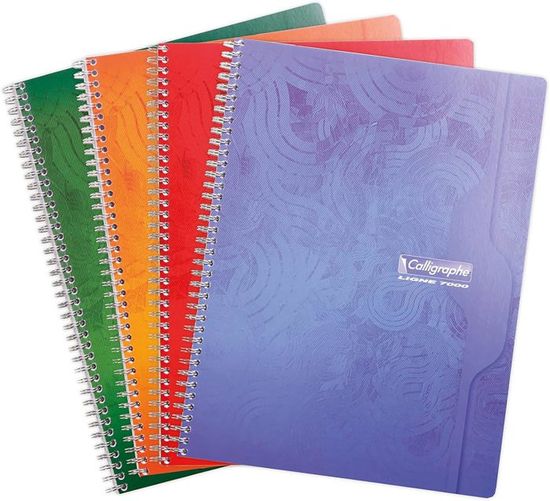 560C Un Cahier À Spirale (Une Marque De Clairefontaine) 24X32 Cm 180 Pages Petits Carreaux ...