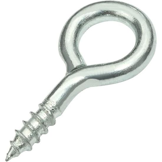 C57931 Lot de 25 crochets pitons à visser Ø3x10 mm vis à oeil ...