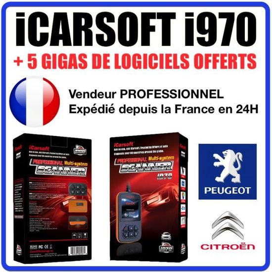 Valise Diagnostique PEUGEOT et CITROEN - iCarSOFT I970 PSA LEXIA ...