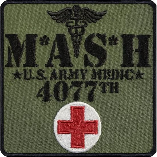 Écusson Thermocollant "Mash Us Army Medic 4077" | Insigne Médical De L ...
