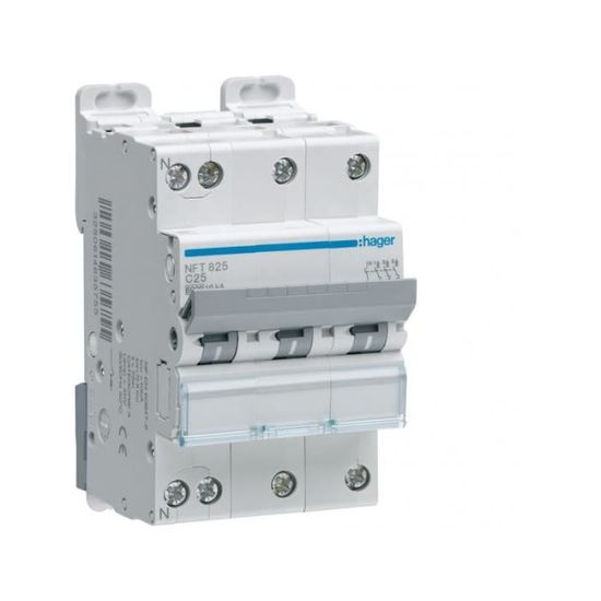 HAGER - Disjoncteur 3P+N 6-10kA courbe D - 40A 3 modules - Cdiscount Bricolage