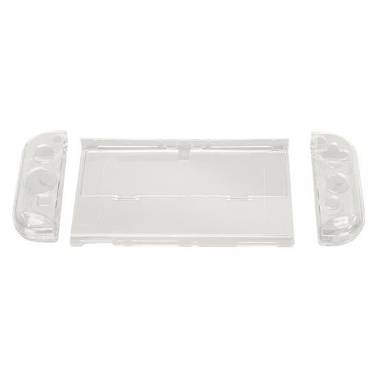 HOP - pour Switch OLED Clear Cover Case Boîtier de Console de jeu clair ...