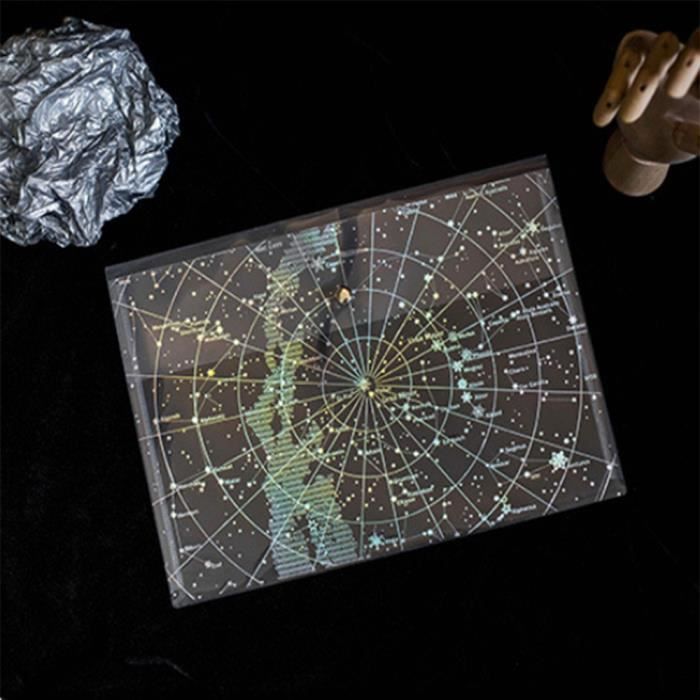 Pochette transparente pour dossiers A4 fantaisie Star, pochette ...