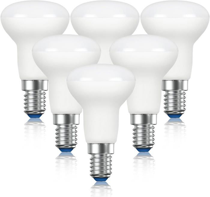 Ampoule LED E14 R50 6W quivalent 60W - 510LM Blanc Froid 6500K Lot de 6m4140 - Cdiscount Maison