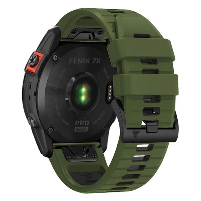 Pour Garmin Fenix 7X Pro / Fenix 7X bracelet de Sport bicolore bracelet ...