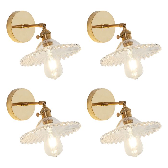 Fusion Applique Murale Moderne En Verre Transparent - E27 Vintage ...