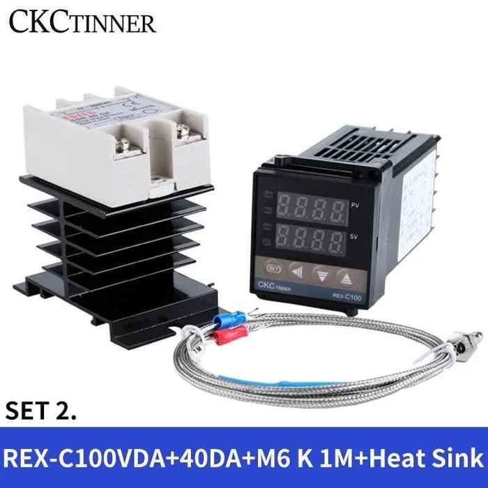 REX-C100VAN numérique RKC PID Thermostat régulateur de température numérique REX-C100/40A relais ...
