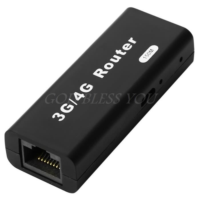 Mini routeur WiFi Portable 3G-4G sans fil n USB, point'accès wi fi AP ...