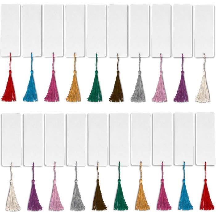 96 Marque-Pages Vierges Blanc Uni Pour Projets De Bricolage Et ...