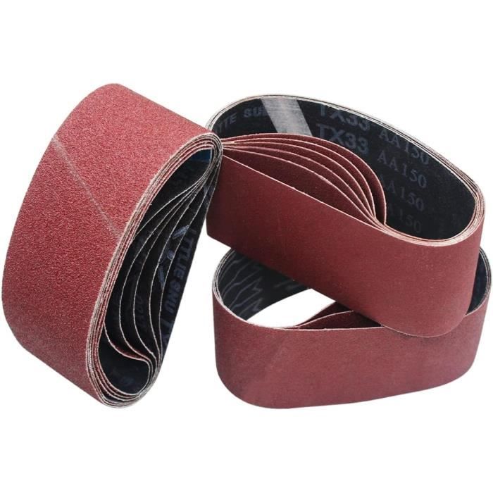 15 bandes abrasives 65 x 410 mm, (grain 40 80 120 150 240) Bandes ...