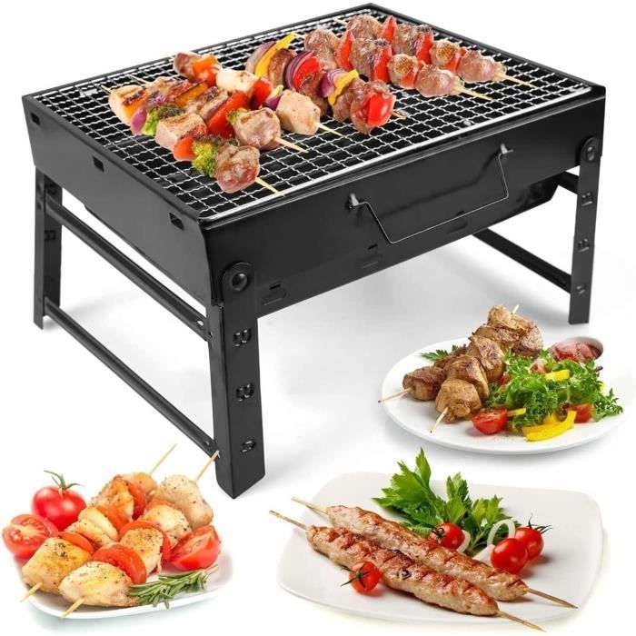 Gril À Charbon Grill Grill Portable Pliant du Barbecue en Charbon De ...