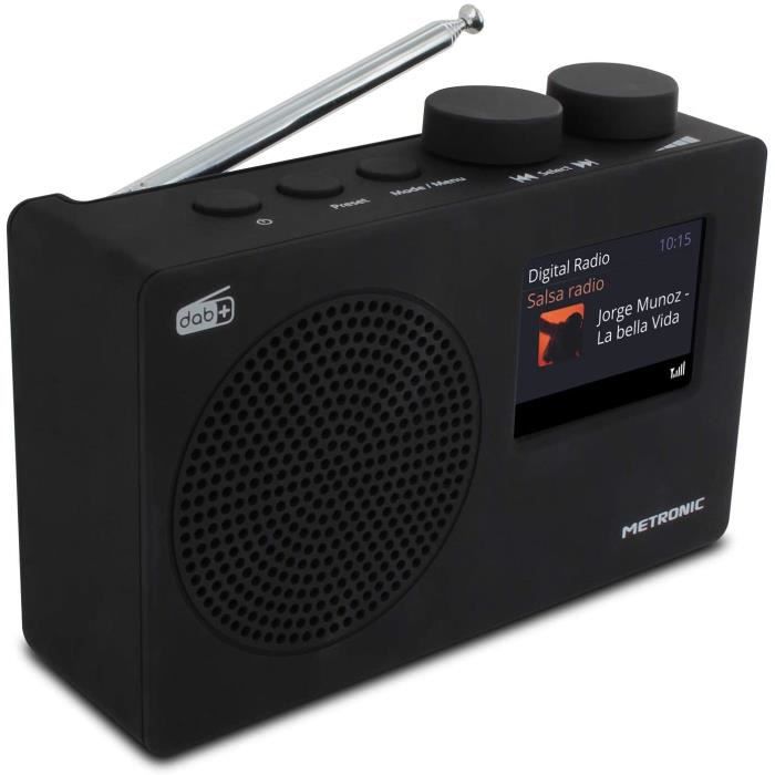Radio numérique DAB+ et FM RDS avec écran couleur et entrée audio ...