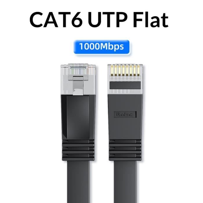 UTP CAT6 Flat 3M -Unnlink – câble Ethernet UTP Cat6 STP Cat7 Lan, 2m 3m ...
