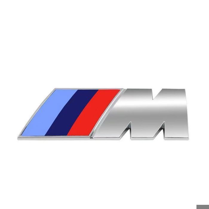 Logo ---M BMW Sport Performance Emblème Badge Chromé Autocollant Argent ...