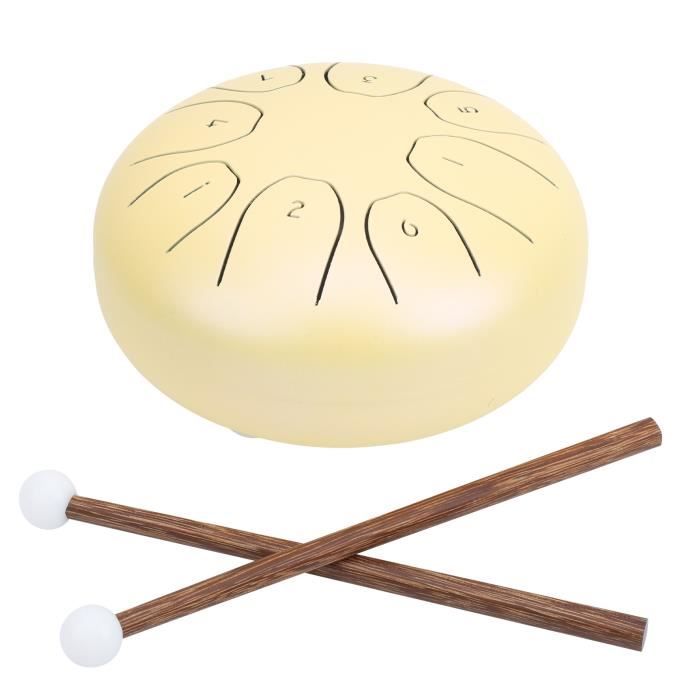 Fafeicy Tambour Handpan Mini Tambour Éthéré 5,5 po Tambour de Langue en ...