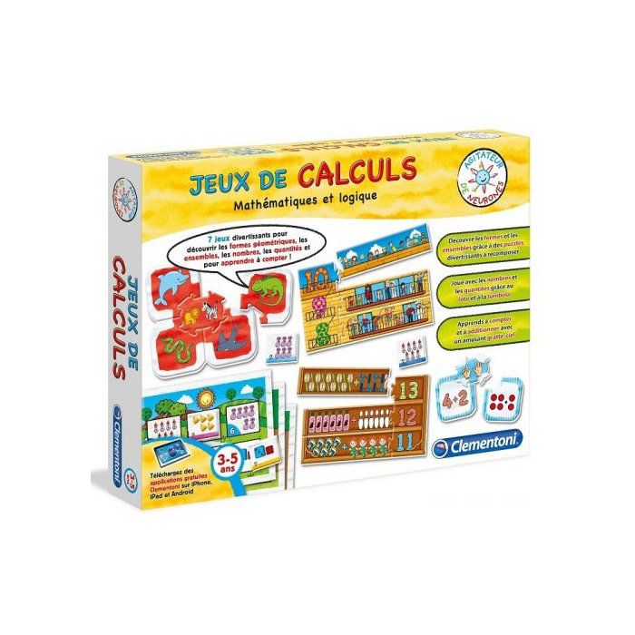 JEUX DE CALCULS 3 a 5 ANS - JEU EDUCATIF CLEMENTONI - Cdiscount Librairie