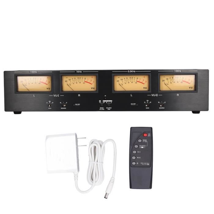 SAL VU-mètre à gain réglable VU-mètre analogique 4 voies VU-mètre 4 ...
