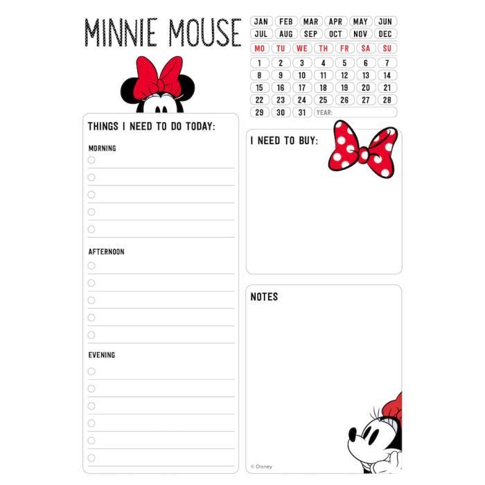 Bloc-Notes Bureau Minnie Mouse Rocks The Dots - Cdiscount Beaux-Arts et ...