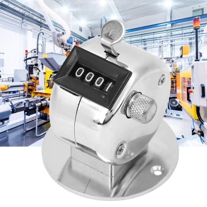 Compteur manuel, alliage d’aluminium, compteur numérique à 4 chiffres ...