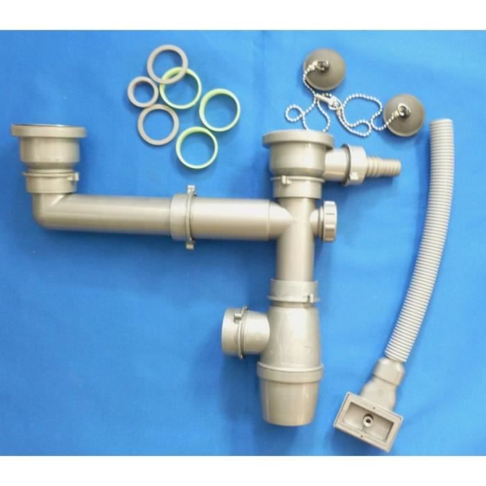 Franke - kit complet d'évacuation évier 2 cuves 50mm - 265915 ...