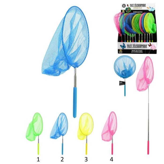 Filet Telescopique 15 a 73 cm - Mod3 Jaune - Attrape Insecte Peche ...