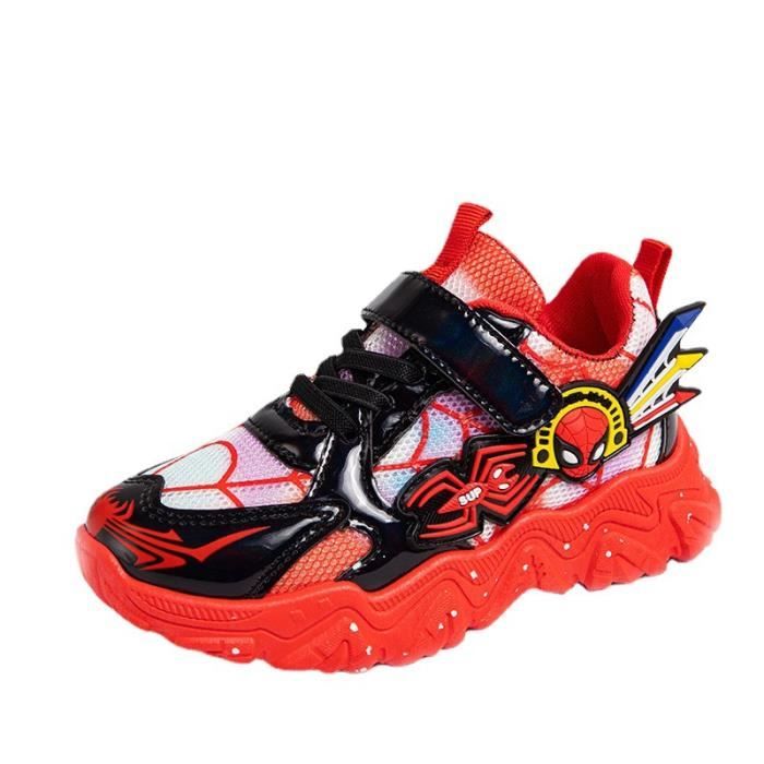 Basket Enfant Chaussures Garçon Fille Baskets Rouge - Cdiscount Chaussures