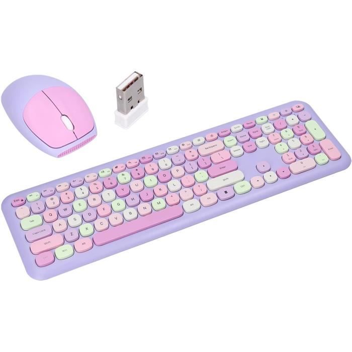 Claviers D'Ordinateur Souris, Clavier Souris Combo Multi Couleur ...