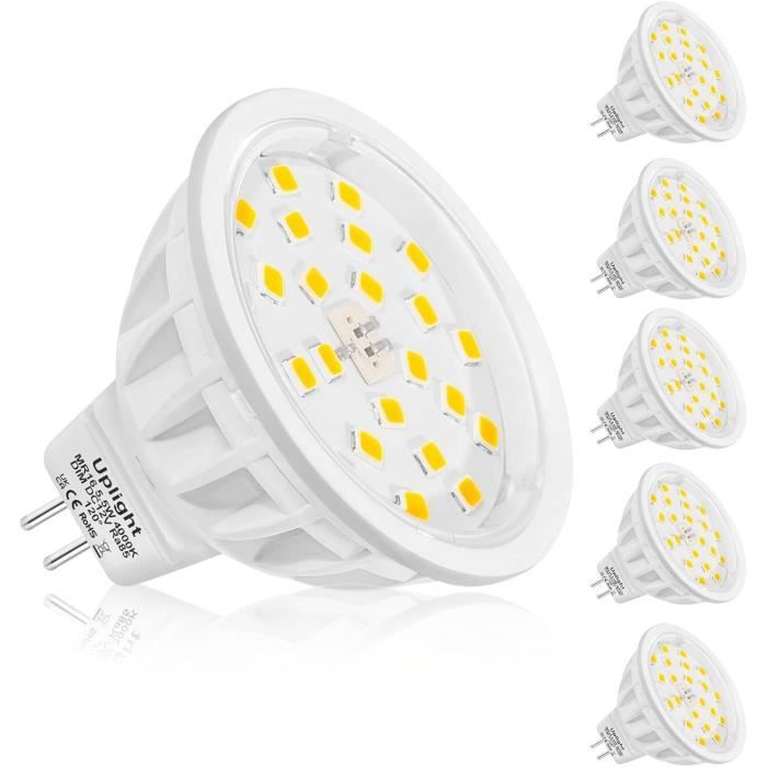 Dimmable Ampoule Led Mr16 Gu5.3,5.5W Blanc Naturel 4000K,Équivalent 50-60W Ampoule Halogène ...