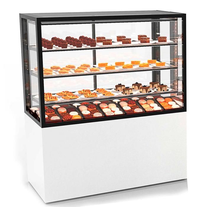 Vitrine Chaude - SAYL - 4 Faces - Accès Frontal - 3 étagères Réglables ...