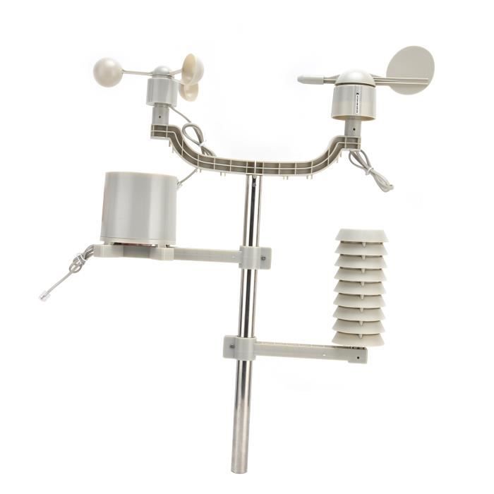 VBESTLIFE thermomètre météo Écran noir et blanc Thermomètre extérieur ...