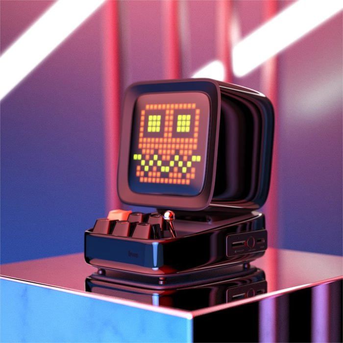 Ditoo plus Pixel art Haut-parleur Bluetooth portable avec contrôle par ...