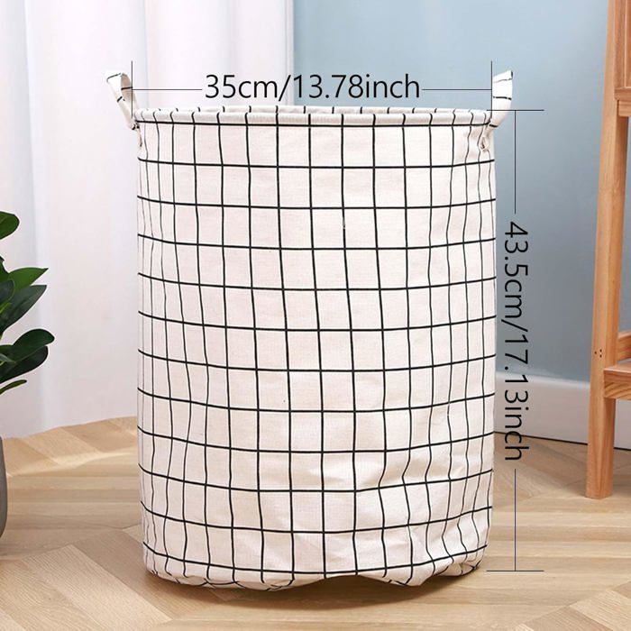 Panier a Linge Pliable Rond,3 Pièces 40LBac a Linge Multifonction ...