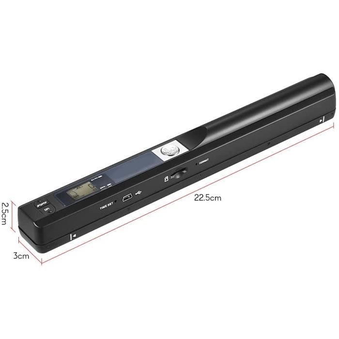 Scanner de Documents Portable Scanner sans Fil A4 Numérisation 900DPI ...