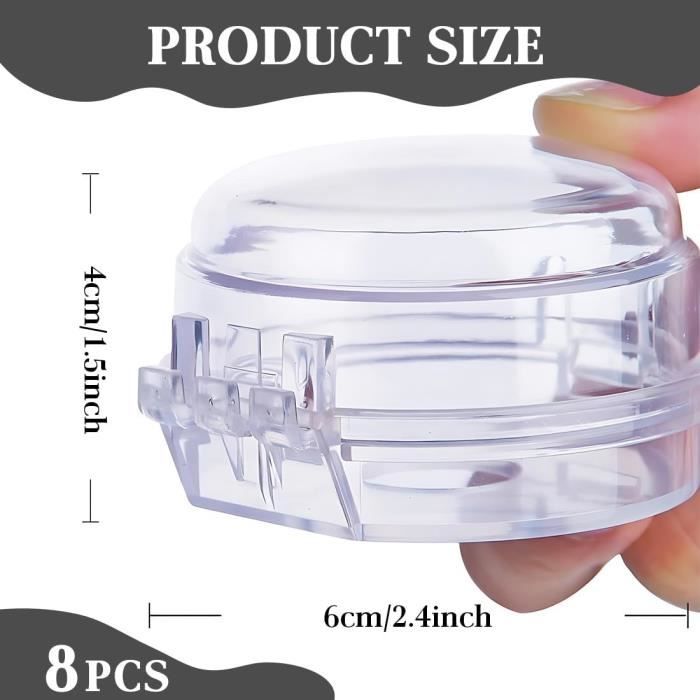 8pcs Cache-Boutons de Cuisinière à Gaz,Couverture De Bouton Four ...