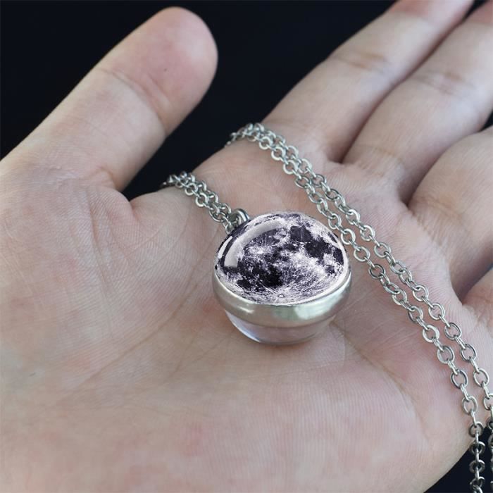 Collier Planète Système Solaire, Lune, Jupiter, Népalais, Mars, Venus ...