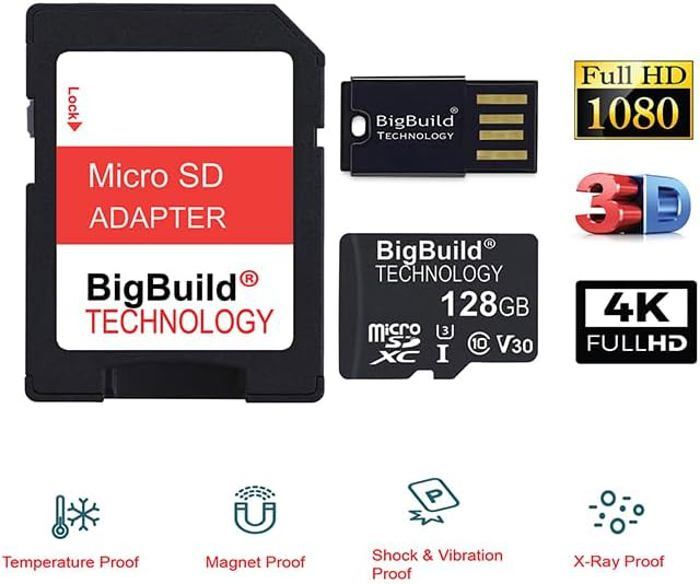 Ememorycards 128 Go U3 100 MoS Ultra Rapide Microsd Carte Mmoire Pour ...