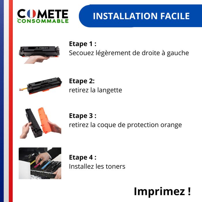 106A - 3 Toners compatibles HP 106A 1106A W1106A 107A pour imprimante ...